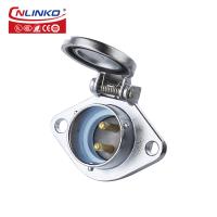 China CNLINKO IP68 Waterproof M20 2 Pin Butt Plug High Voltage 2 Pin Electrical Connector for sale
