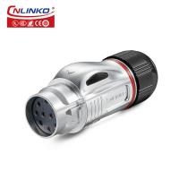 China BD24 Industrial Waterproof Metal Female Male IP68 10 Pin Plug Socket Cable Connector for sale