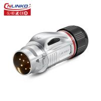 China BD24 Industrial Waterproof Metal Female Male IP68 10 Pin Plug Socket Cable Connector for sale