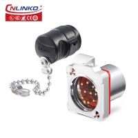 China BD24 Industrial Waterproof Metal Female Male IP68 10 Pin Plug Socket Cable Connector for sale