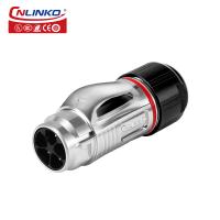 China CNLINKO Wire Connector M20 5 Pin IP68 Waterproof Solder Copper Pin Power Plug Connector for sale