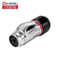 China CNLINKO Wire Connector M20 5 Pin IP68 Waterproof Solder Copper Pin Power Plug Connector for sale