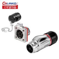 China CNLINKO Wire Connector M20 5 Pin IP68 Waterproof Solder Copper Pin Power Plug Connector for sale