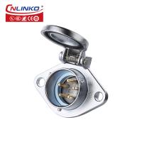 China CNLINKO IP68 Waterproof 5 Pin Male Female Panel Mount Plug Socket Cable Connector for Laundry Device for sale
