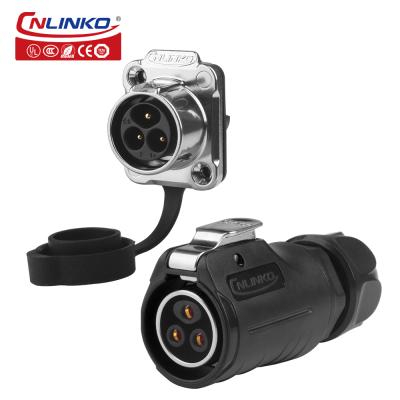China Cnlinko Connector Manufacturer LP20 M20 3 Pin IP68 Screw Type Pin Wiring Screw Wire Connector Electrical for sale
