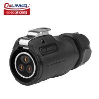 China Cnlinko Connector Manufacturer LP20 M20 3 Pin IP68 Screw Type Pin Wiring Screw Wire Connector Electrical for sale
