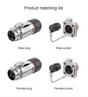 China CNLINKO M20 PBT Housing Male Plug Female Socket Quick Adapter 14 Pin Power Cable Cable Connector Waterproof for sale