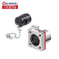 China Cnlinko Metal Circular M24 Connector 12 Pin IP68 Waterproof Panel Mount Cable Wire Connector for sale