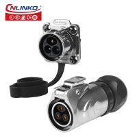 China Cnlinko LP-20 3 Pin Wiring Screw Metal Circular Waterproof Aviation Plug Connector for sale