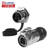 China Cnlinko LP-20 3 Pin Wiring Screw Metal Circular Waterproof Aviation Plug Connector for sale