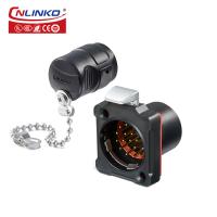 China CNLINKO BD24 Plastic 19 Pin Industrial Waterproof Cable Panel Mount Connector for sale