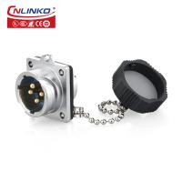 China CNLINKO M20 4 Pin Waterproof Connector Plug Socket Male Female Panel Mount Power Cable Connector Rated Current 20A for sale