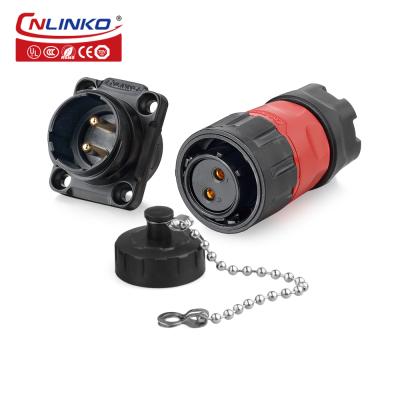 China Cnlinko Ym20 Series 2 3 4 5 6 7 9 12 14 Ip68 Pin Waterproof Wire Connector Male Female Circular Aviation Connector Connector for sale