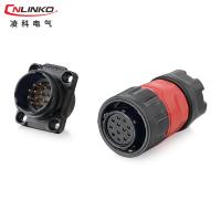 China Cnlinko Ym20 Series 2 3 4 5 6 7 9 12 14 Ip68 Pin Waterproof Wire Connector Male Female Circular Aviation Connector Connector for sale