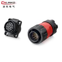 China Cnlinko Ym20 Series 2 3 4 5 6 7 9 12 14 Ip68 Pin Waterproof Wire Connector Male Female Circular Aviation Connector Connector for sale