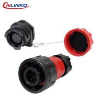 China Cnlinko YM24 IP68 Plastic Power Connector Pin Circular Waterproof Connector for sale