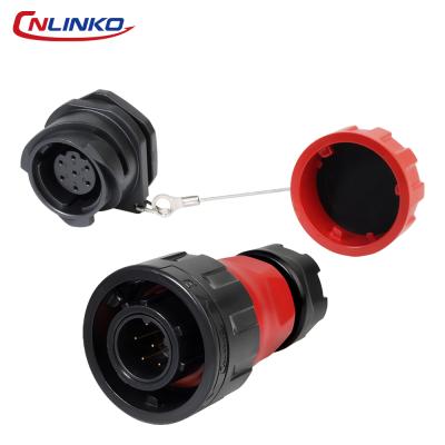 China Cnlinko YM24 IP68 Plastic Power Connector Pin Circular Waterproof Connector for sale