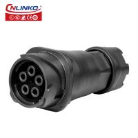 China Cnlinko DL-28 IP68 Plastic 50A 500V AC Industrial Circular Female Power Connector 5 Pin Waterproof Connector for sale