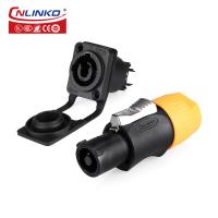 China CNLINKO YF-24 20A 3 Pin Connector Waterproof  Powercon for Outdoor Full Color Led Display for sale