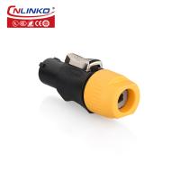 China CNLINKO YF-24 20A 3 Pin Connector Waterproof  Powercon for Outdoor Full Color Led Display for sale