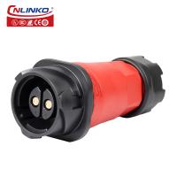 China Cnlinko DL-28 IP68 Plastic 50A 500V AC Power Connector 2 Pin Circular Waterproof Connector for sale
