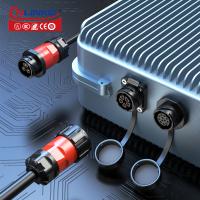 China CNLINKO Waterproof 4 Pin Welding Male and Female Cable Connector 4Pin Panel Mount Round Connector for sale