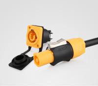 China 20A Power Plug 3 Pin Female Waterproof Power Plug for DC to AC Quick Connector for sale
