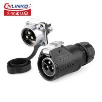 China CNLINKO M28 3 Pin Male and Female 35A Plug Socket IP68 Waterproof Power Connector for sale