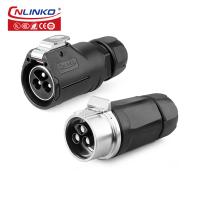 China CNLINKO M28 3 Pin Male and Female 35A Plug Socket IP68 Waterproof Power Connector for sale