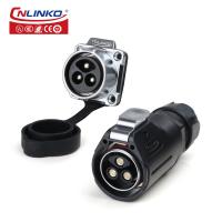 China CNLINKO M28 3 Pin Male and Female 35A Plug Socket IP68 Waterproof Power Connector for sale