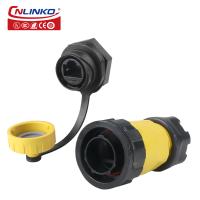 China Cnlinko YM20 IP68 Waterproof  RJ45 Quick Connector Electric Connectors Waterproof Cable Connector for sale
