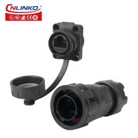 China Cnlinko YM20 IP68 Waterproof  RJ45 Quick Connector Electric Connectors Waterproof Cable Connector for sale
