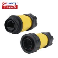 China Cnlinko YM20 IP68 Waterproof  RJ45 Quick Connector Electric Connectors Waterproof Cable Connector for sale