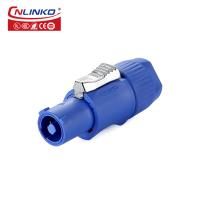 China CNLINKO Power Male Female Connector Plug Round 3 Pin Connector for Electric Bicycle Portable Generators for sale