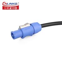 China CNLINKO Power Male Female Connector Plug Round 3 Pin Connector for Electric Bicycle Portable Generators for sale