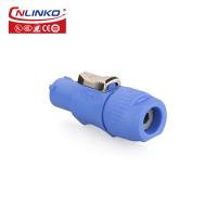 China CNLINKO Power Male Female Connector Plug Round 3 Pin Connector for Electric Bicycle Portable Generators for sale