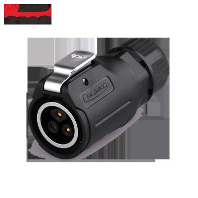 China Cnlinko Industrial Plug Ip68 Power Circular Connector Plastic and Metal LP16 2 3 4 5 7 8 9 Pin Male Female Waterproof Connector for sale