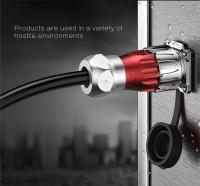 China Cnlinko Connector M20 Outdoor Lighting Led IP68 4 Pin Metal Male Female Circular Waterproof Connector Metal Plug and Socket for sale