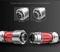 China Cnlinko Connector M20 Outdoor Lighting Led IP68 4 Pin Metal Male Female Circular Waterproof Connector Metal Plug and Socket for sale