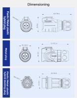 China Cnlinko Industrial Plug Ip68 Power Circular Connector Plastic and Metal LP16 2 3 4 5 7 8 9 Pin Male Female Waterproof Connector for sale