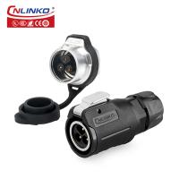 China CNLINKO Waterproof Push-pull Connector 3 Pin Customize Plug Audio Female Socket Male Female Connector Plug 3 Pin Power Connector for sale