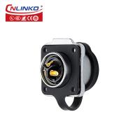 China CNLINKO Competitive LP20 Solder Type Front Panel Mount 3 Pin Waterproof IP68 Pin Female Connector for sale
