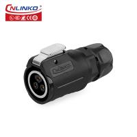 China Cnlinko Connector M16 IP68 Waterproof Outdoor Led Lighting Connector 3 Pin Extension Wire Industrial Connector for sale