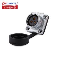 China CNLINKO Power Plug Socket Solar Panel Connector 3 Pin for Solar Street Light for sale
