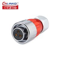 China CNLINKO Power Plug Socket Solar Panel Connector 3 Pin for Solar Street Light for sale