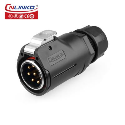 China Cnlinko LP28 2 3 8 Pin 8 Pin Connector High Current 50A Male and Female Waterproof Docking Aviation Plug Connector for sale