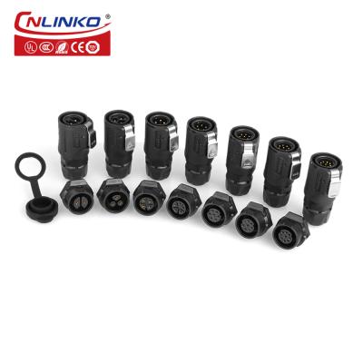 China Cnlinko LP16 Aviation Connectors Plastic Connector 2 3 4 5 7 8 9 Pin Waterproof Aviation Plug Connector Cable for sale
