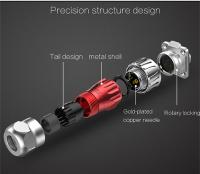China CNLINKO Waterproof Electrical Male Female Connector 3 Pole Wire Plug Socket 3 Pin Power Connector for sale