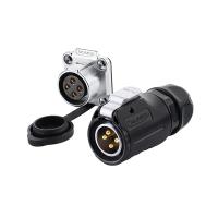 China Cnlinko LP20 Plastic  4 Pin IP68 Waterproof Male Female Electronic Aviation Power Connector for sale