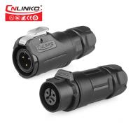 China Cnlinko LP12 2 3 5 6 8 Pin Ip68 Waterproof Connector Male Female Plug Socket for Led Power Electric Connectors for sale